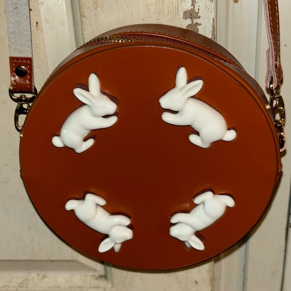 Bags | Ladies Nwot Purse With Porcelain Rabbit Details | Poshmark